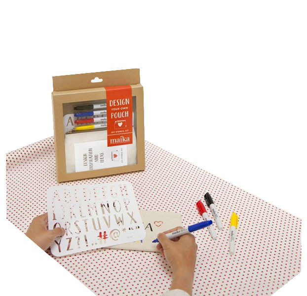 MAIKA - Stencil-a-Pouch Kit | Co_Lab Books